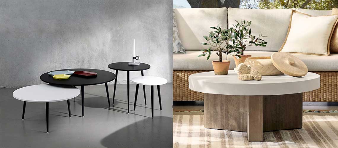 Small Round Coffee Table for Tight Spaces & Smaller Rooms - Style ...